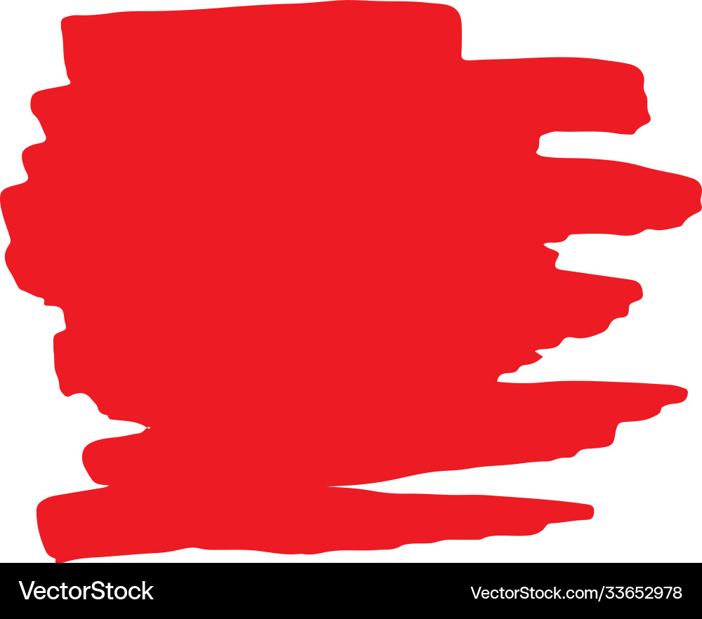 Red brush template design Royalty Free Vector Image
