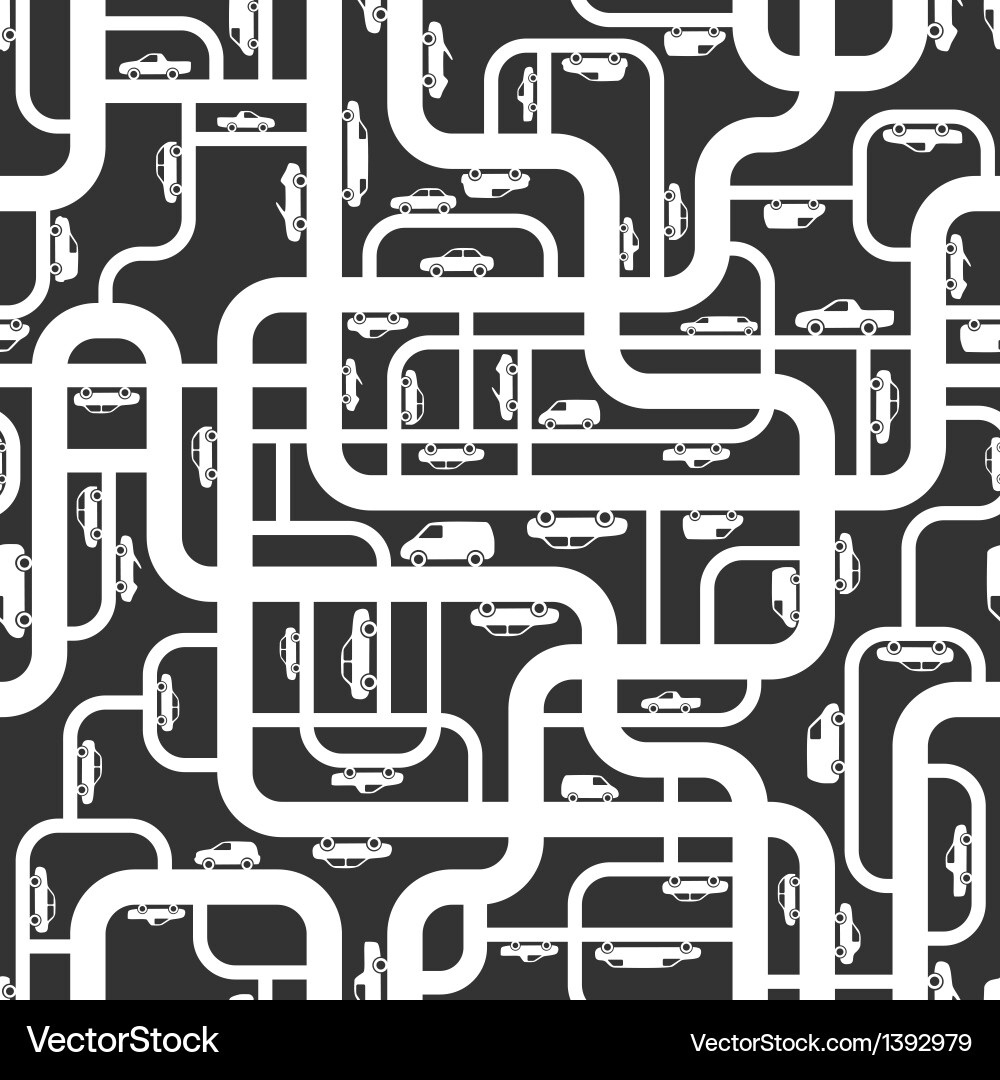 Abstract Road Pattern Royalty Free Vector Image