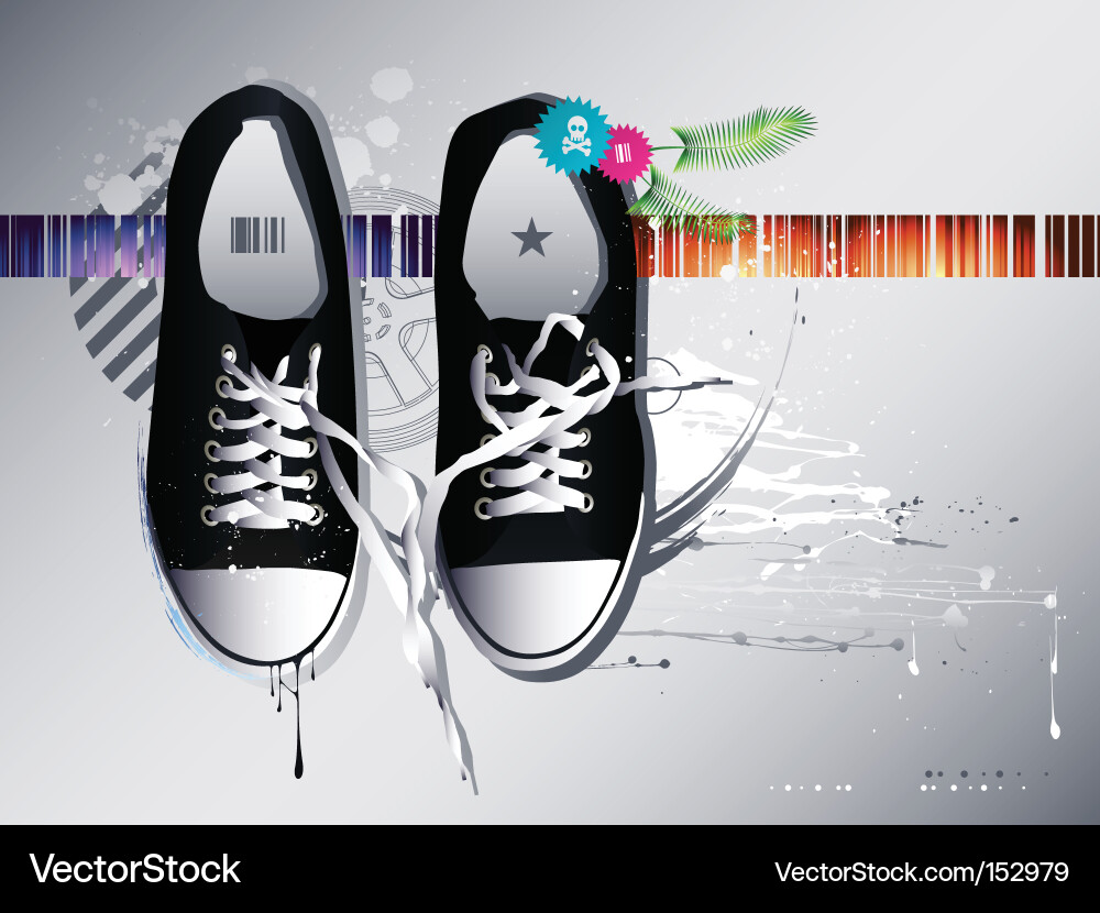 Athletic shoes Royalty Free Vector Image - VectorStock