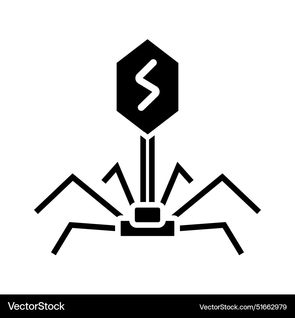 Bacteriophage Icon Royalty Free Vector Image Vectorstock