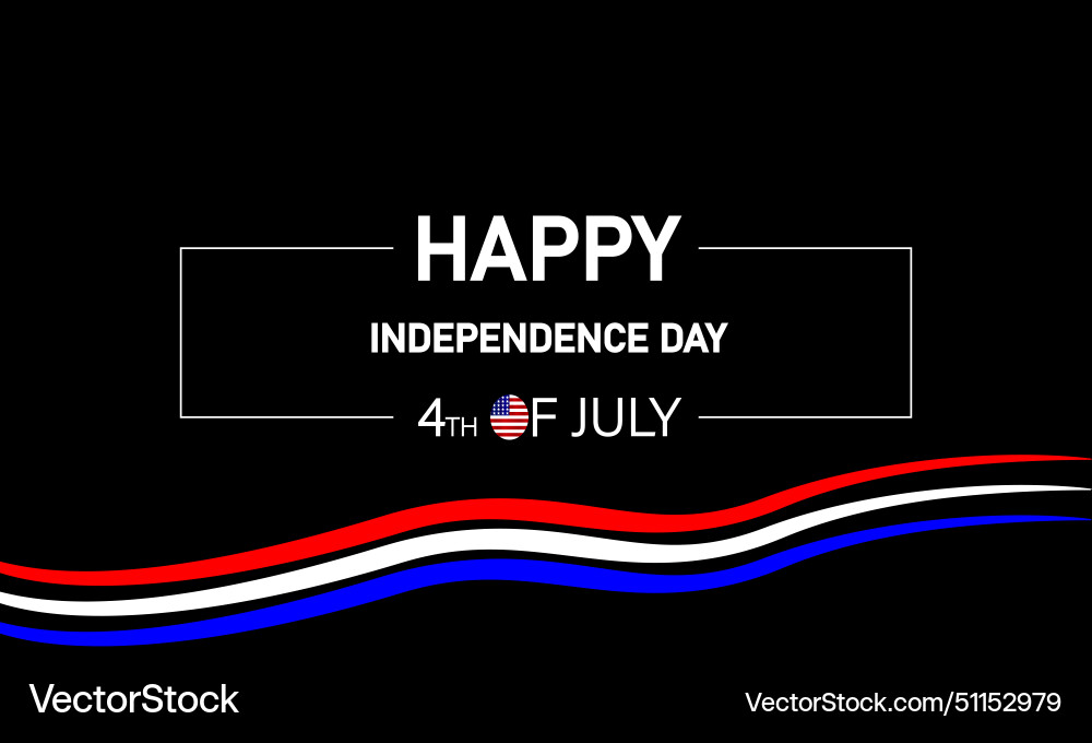 Creative captions inspiring independence day text Vector Image