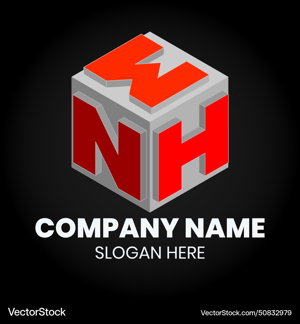 Mnh logo Royalty Free Vector Image - VectorStock