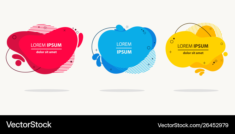 Modern abstract geometric frame banner color Vector Image