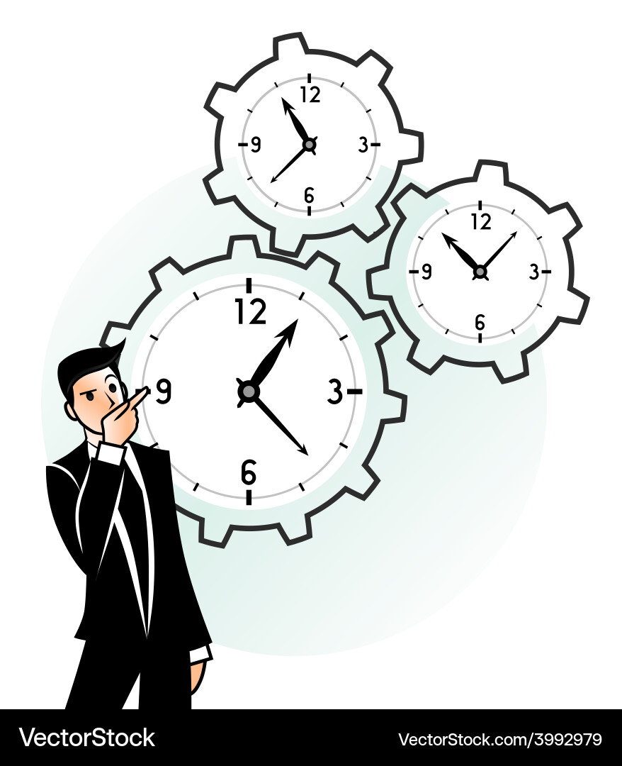 Time gear Royalty Free Vector Image - VectorStock