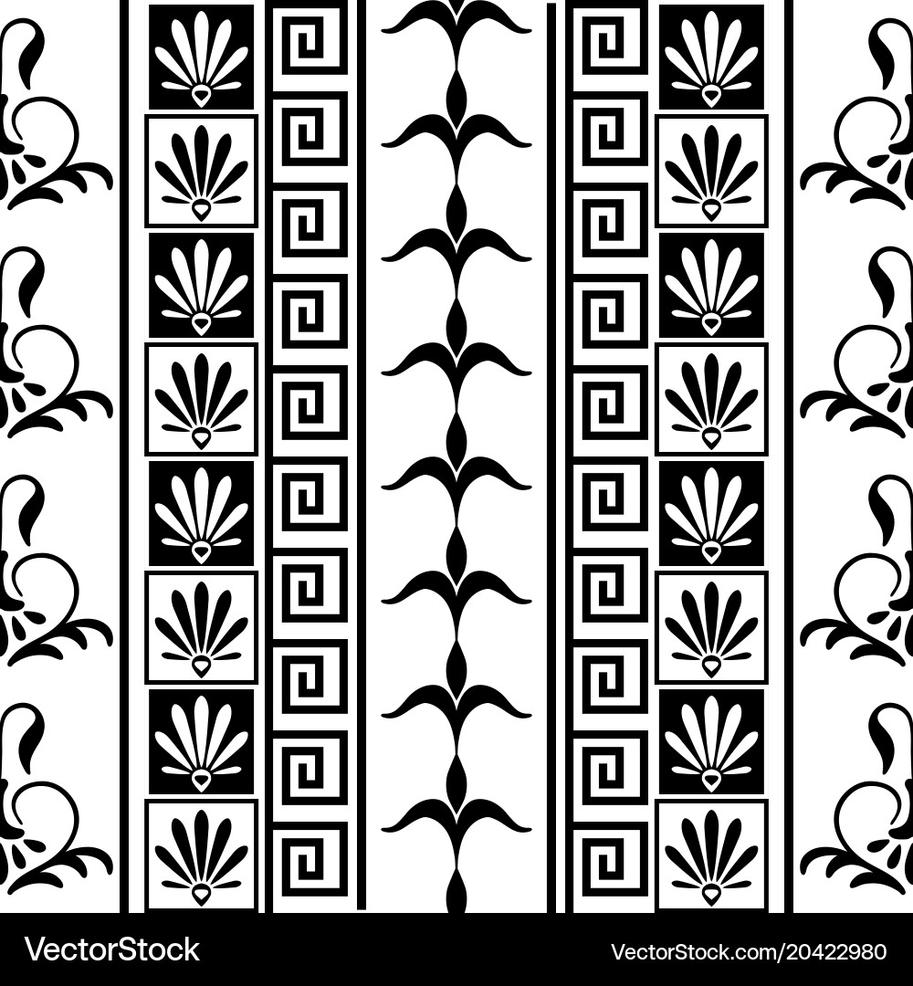 Antique Greek Meander Pattern Royalty Free Vector Image