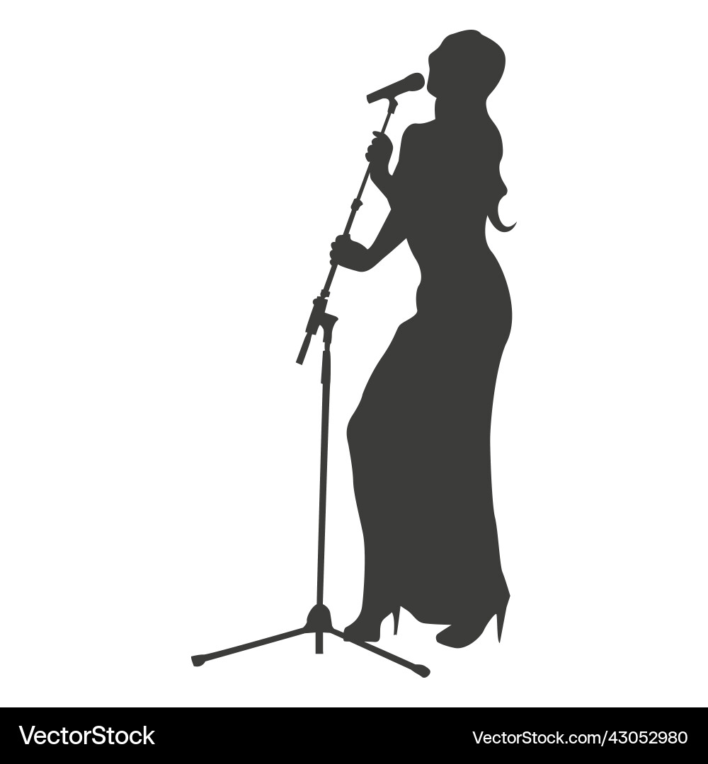 Female Singer Silhouette