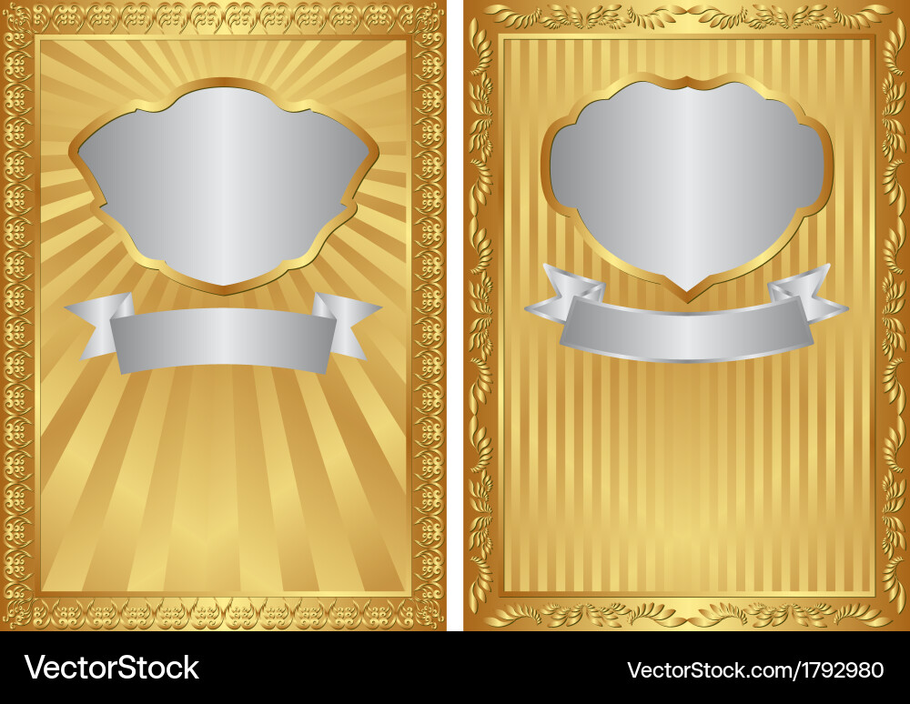 Gold backgrounds Royalty Free Vector Image - VectorStock