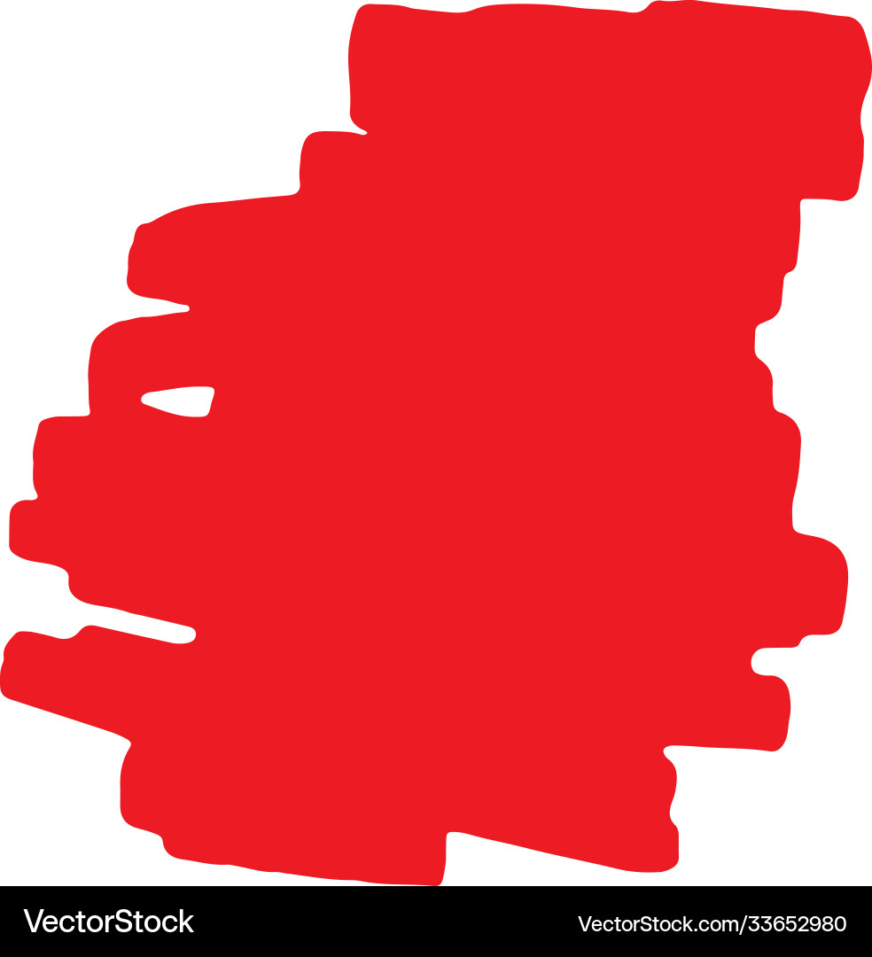 Red brush template design Royalty Free Vector Image