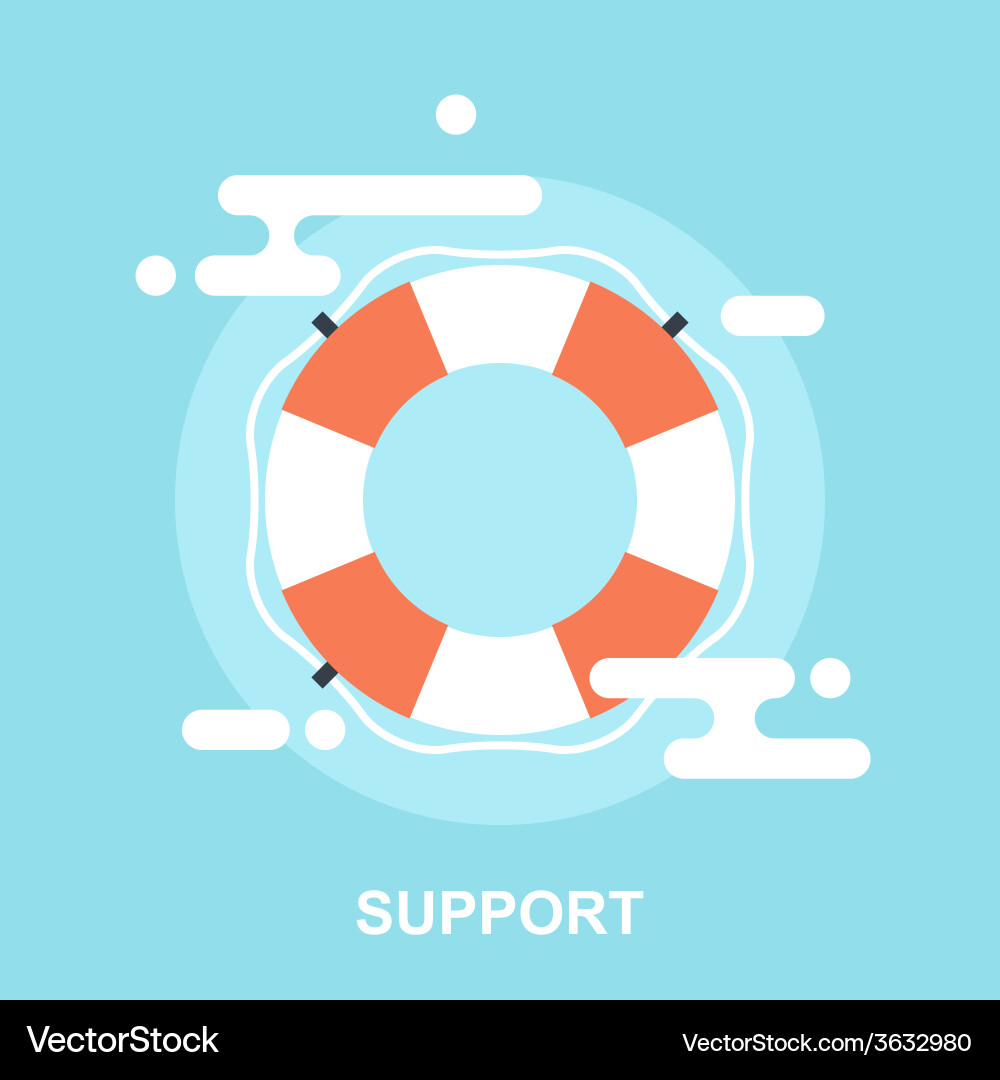 Support Royalty Free Vector Image - VectorStock