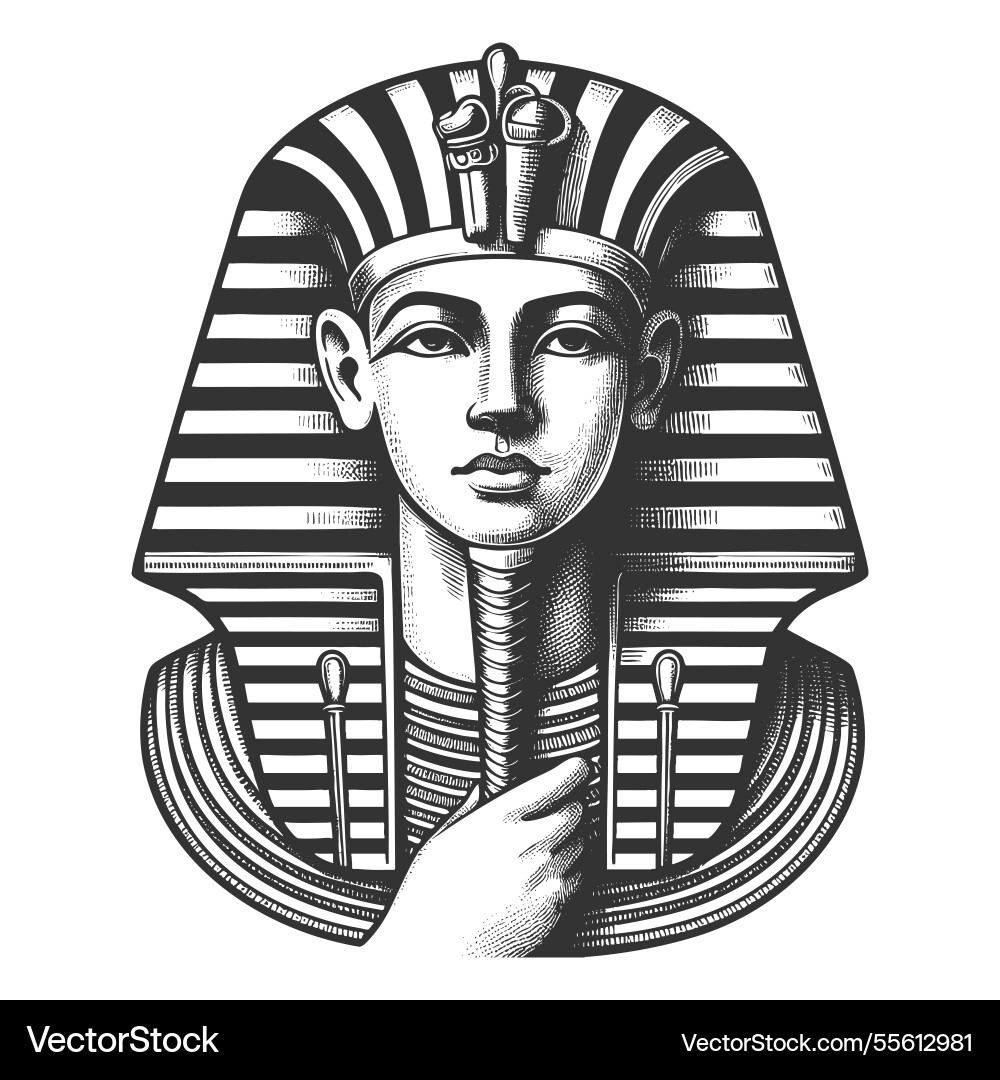 Ancient egyptian pharaoh Royalty Free Vector Image