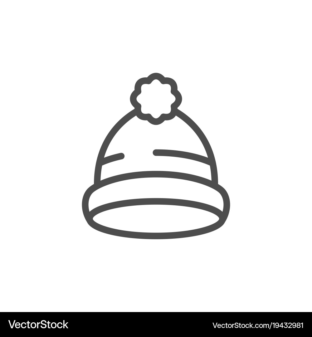 Cap line icon Royalty Free Vector Image - VectorStock