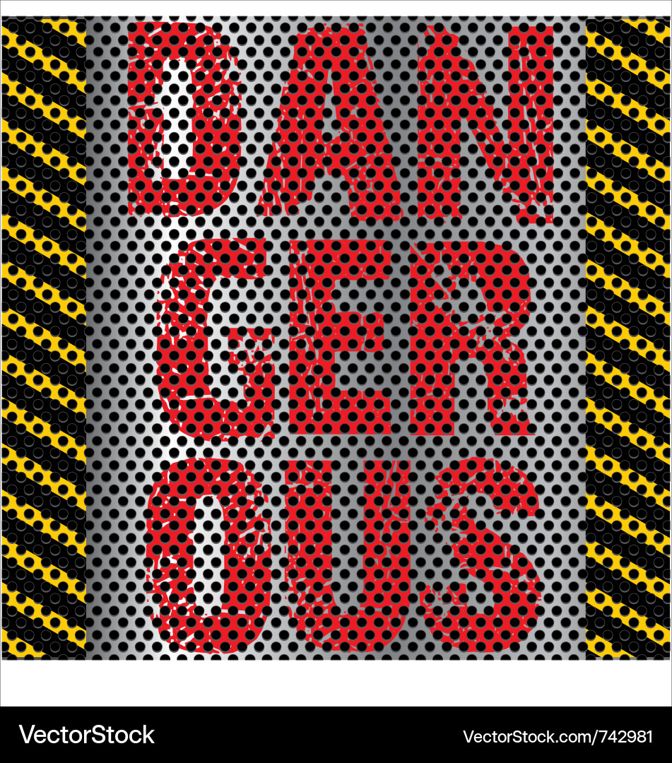 Dangerous background Royalty Free Vector Image