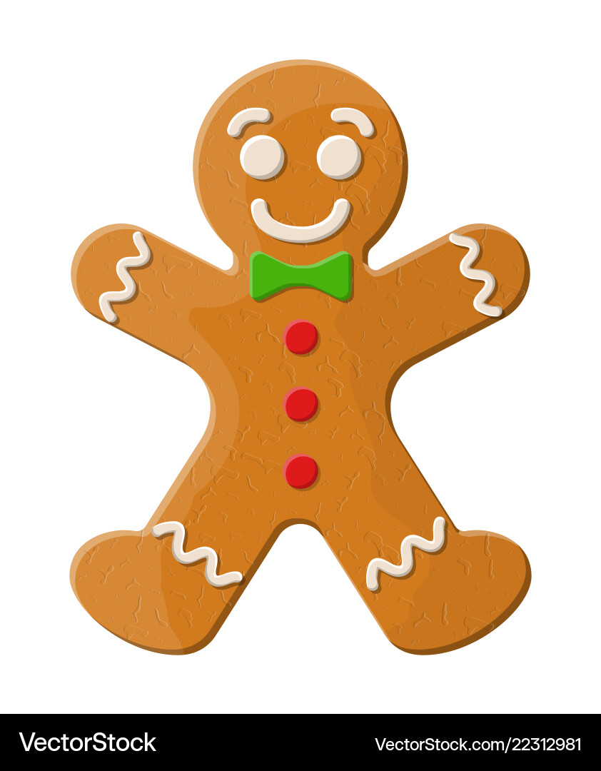 Gingerbread Man Coloring Vector Images (over 2,000)
