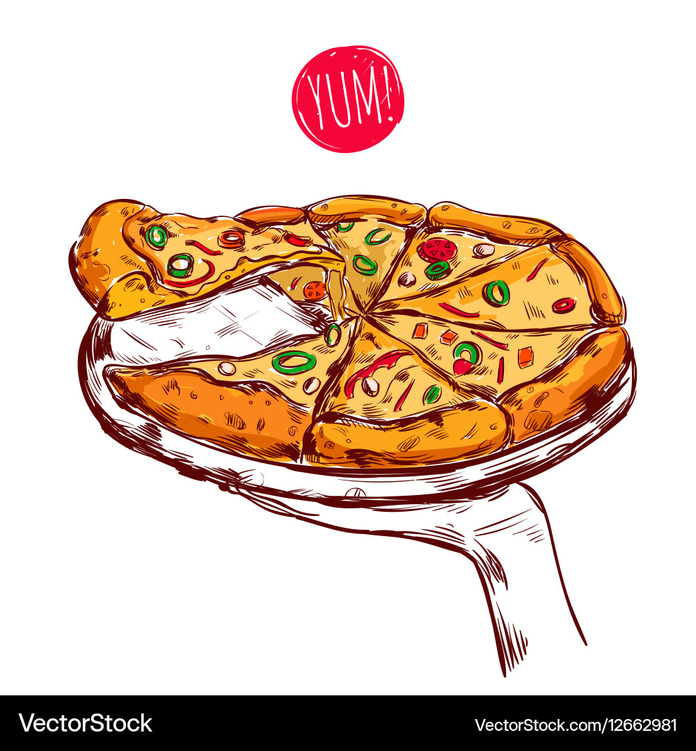 Italian cuisine concept Royalty Free Vector Image