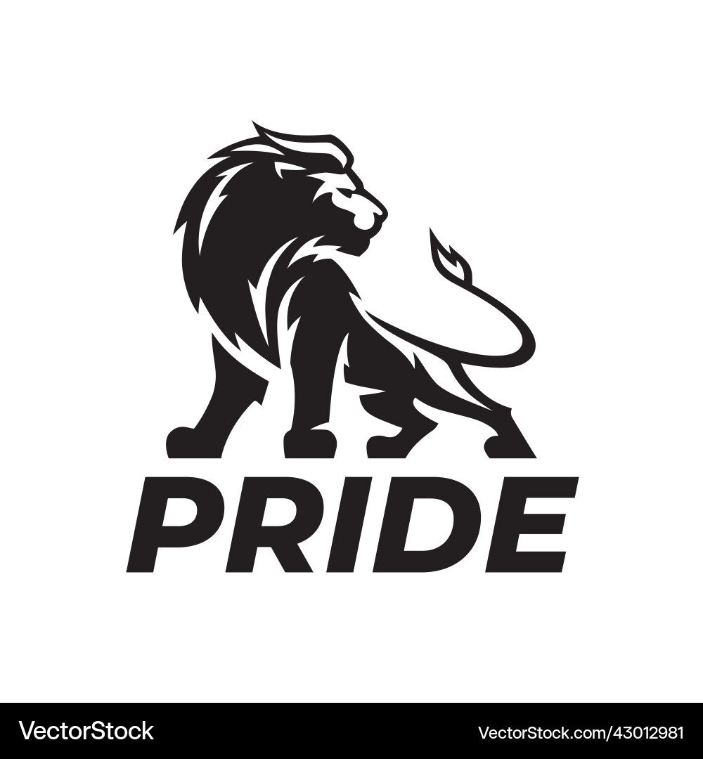 Male lion logo icon Royalty Free Vector Image - VectorStock