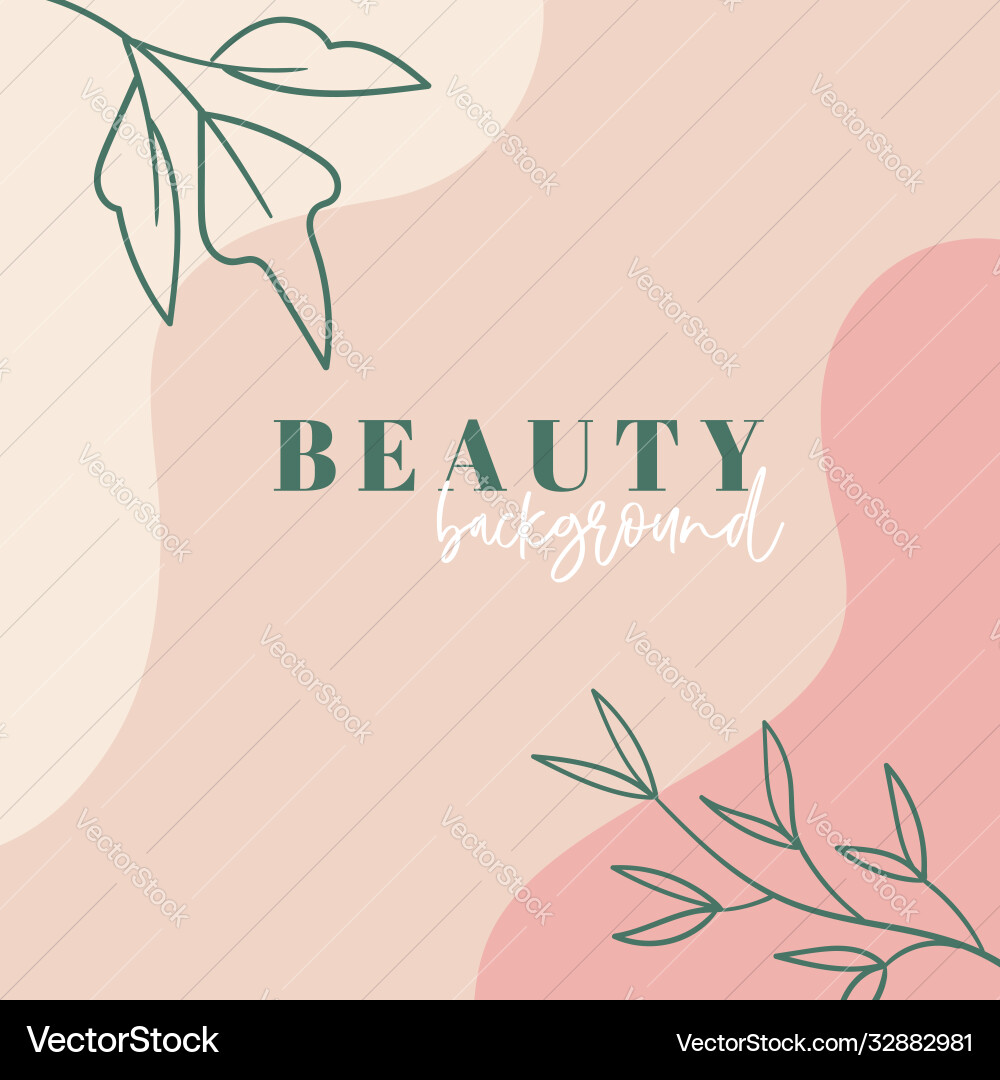 Organic minimal trendy background template Vector Image