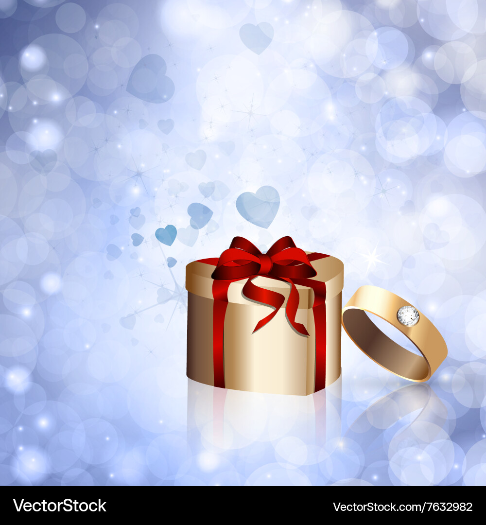 Concept of wedding engagement Royalty Free Vector Image