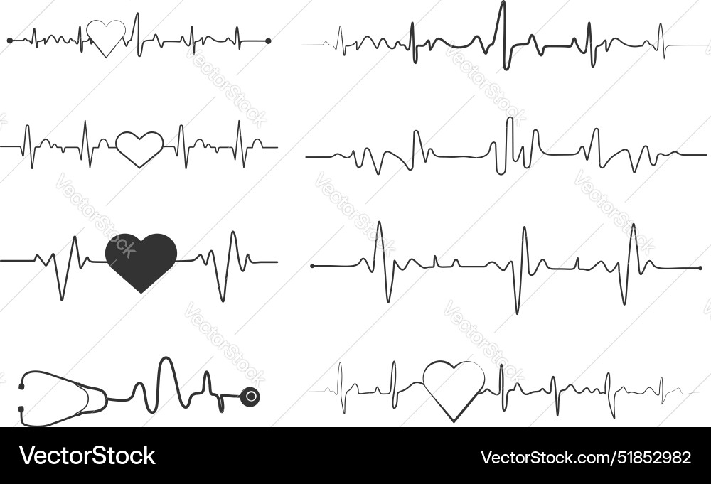 Vector Electrocardiograma Electrocardiograma Ecg