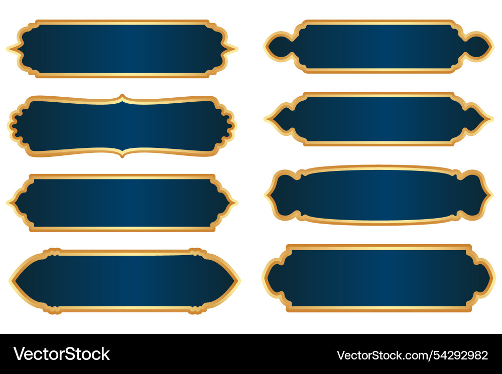 Islamic ramadan golden frame arabic design Vector Image