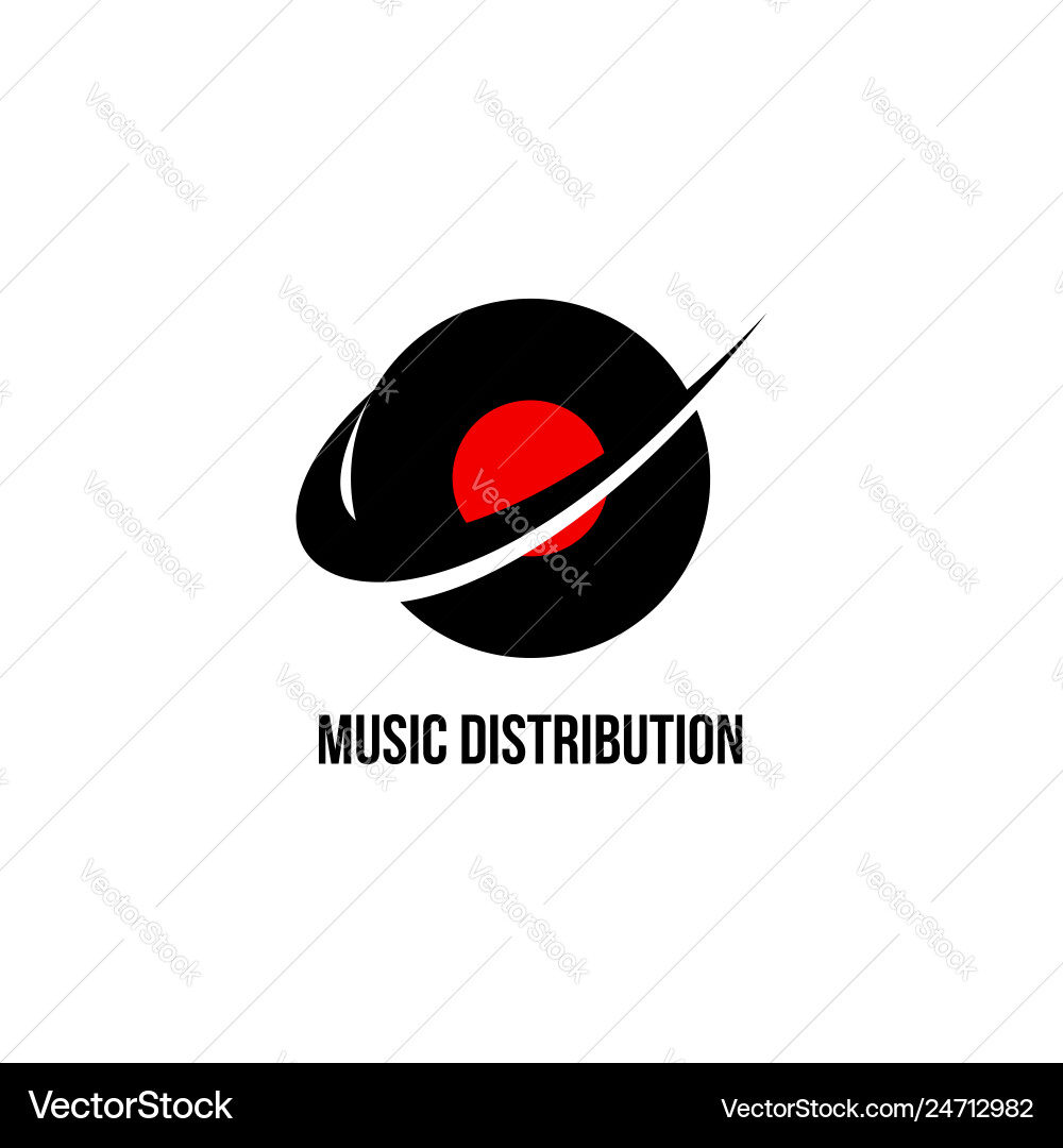 Music Distribution Logo - Vinyl Record Royalty Free Vector