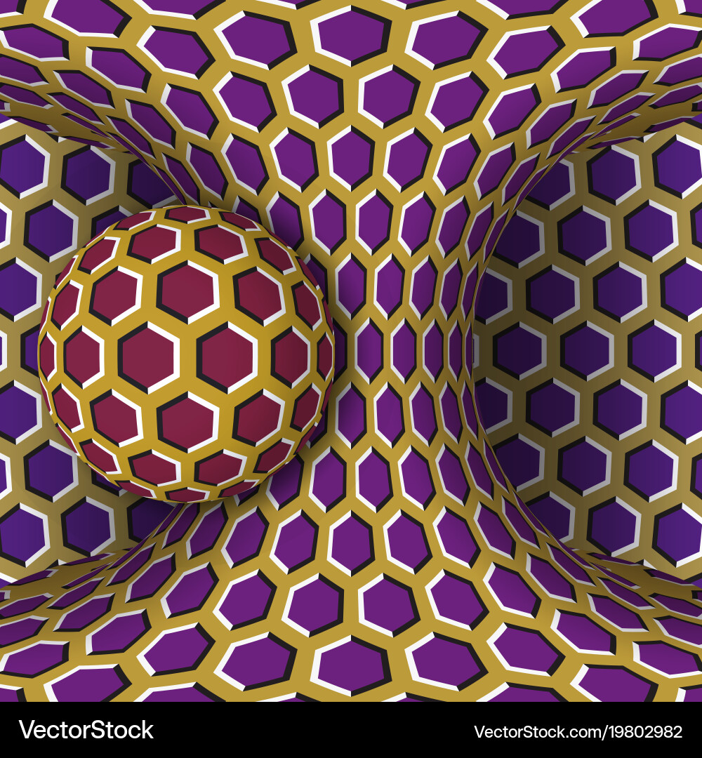 Optical motion a sphere Royalty Free Vector Image