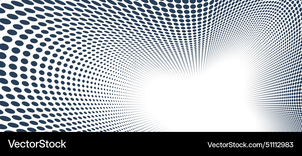 Black dots in 3d perspective abstract background Vector Image