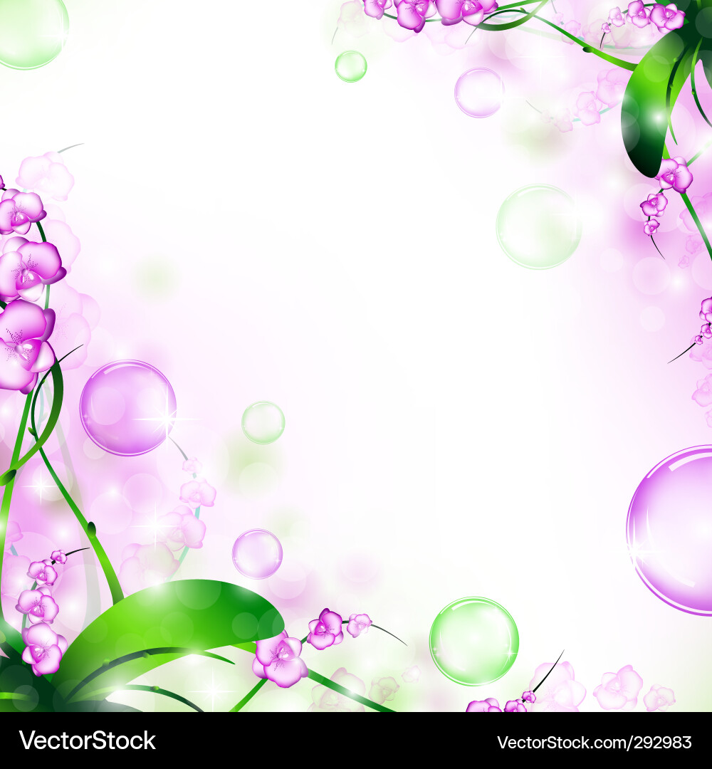 Floral frame Royalty Free Vector Image - VectorStock