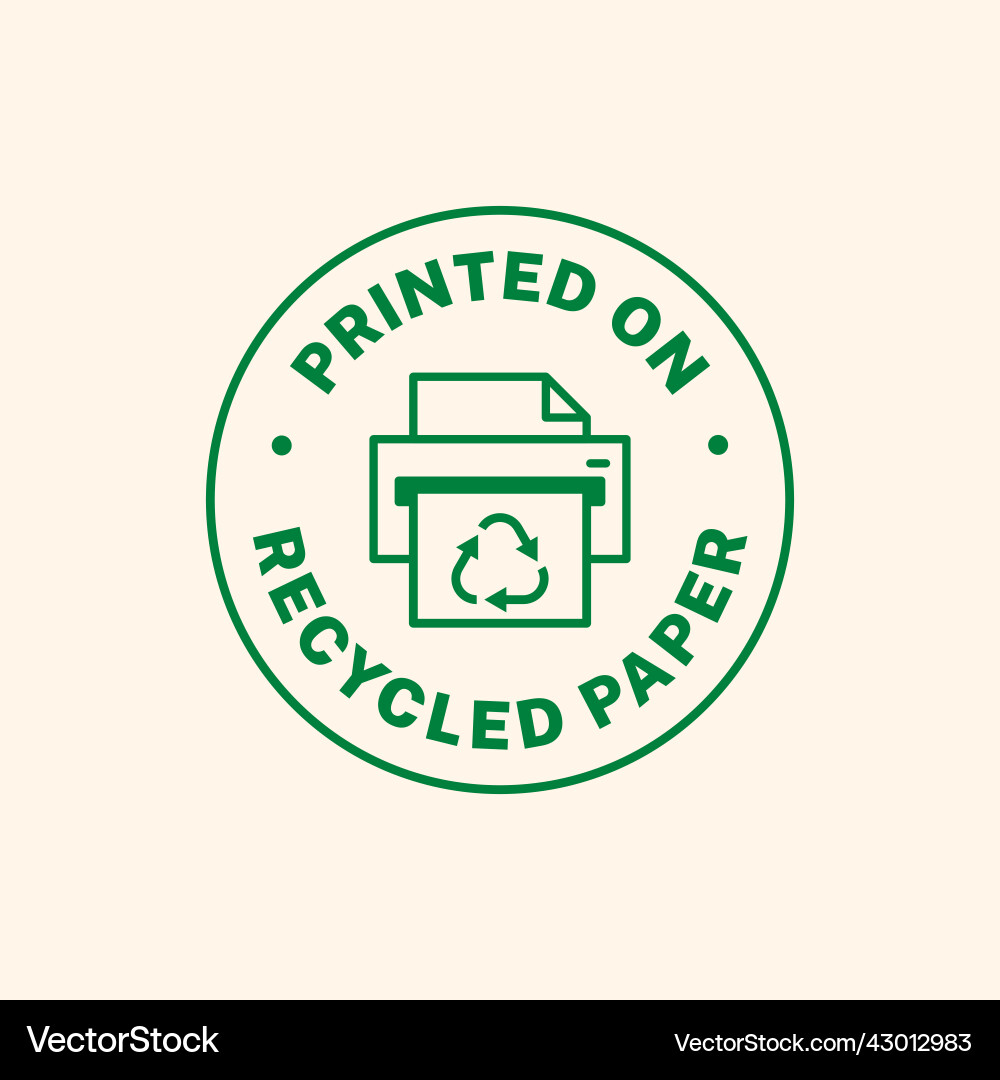 Recycle Paper Icon Paper Recycling Line Icon Stock Vector.
