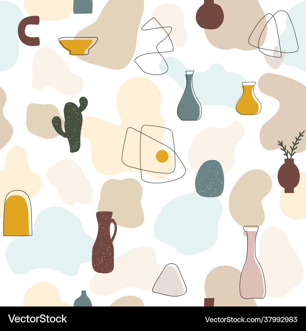 Seamless pattern with doodle Royalty Free Vector Image