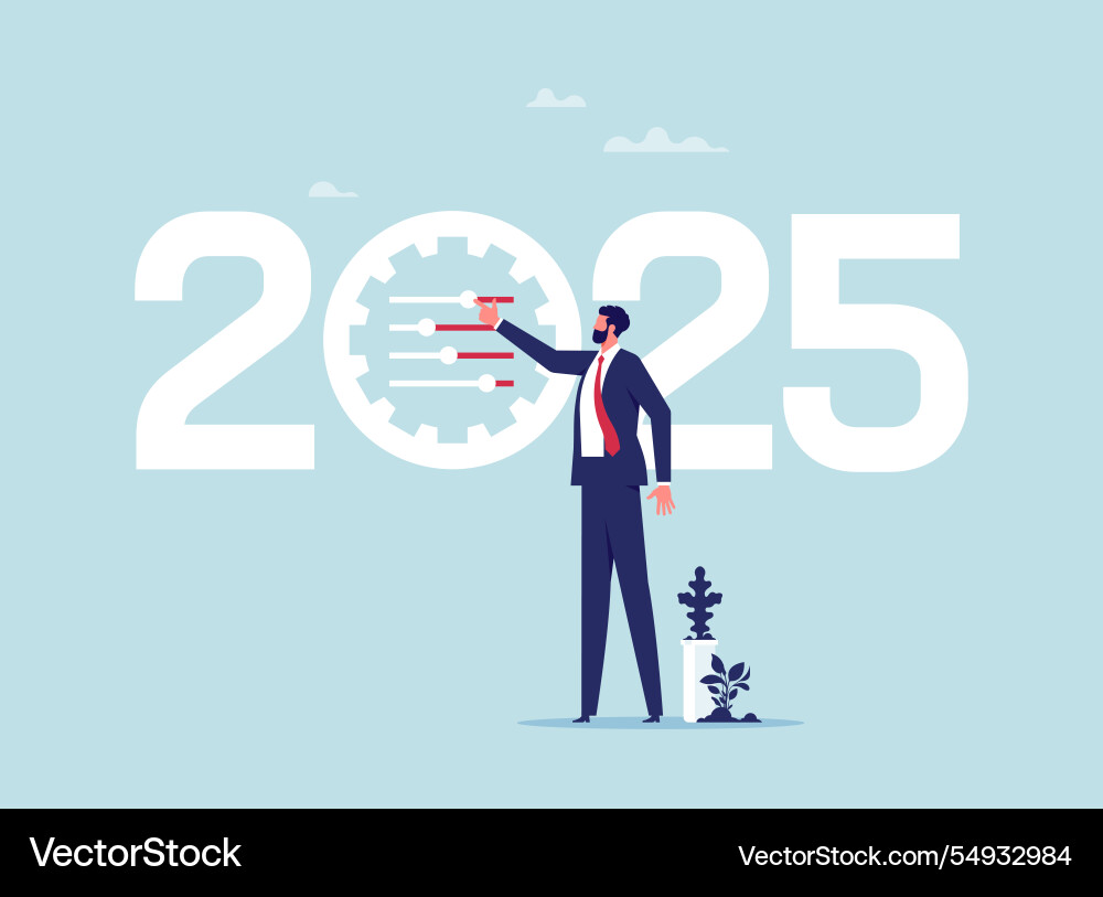 Adjust strategy to cope with changing market Vector Image