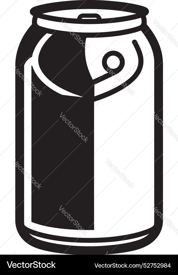 Cool quencher soda can logo design thirst crusher Vector Image