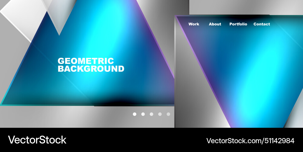 Flowing bright neon gradients geometric abstract Vector Image