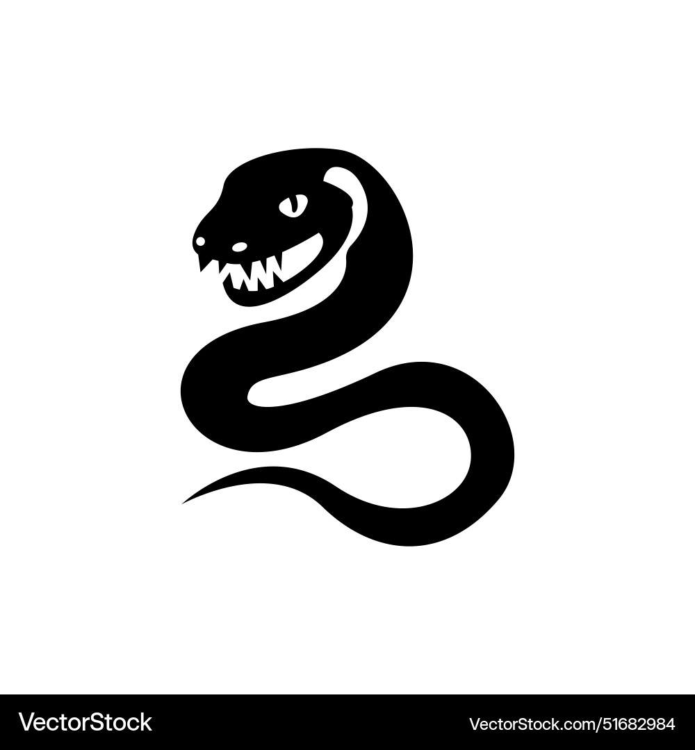 Snake icon or logo design isolated sign symbol Vector Image