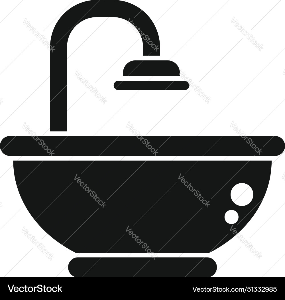 A simple pedestal sink Royalty Free Vector Image