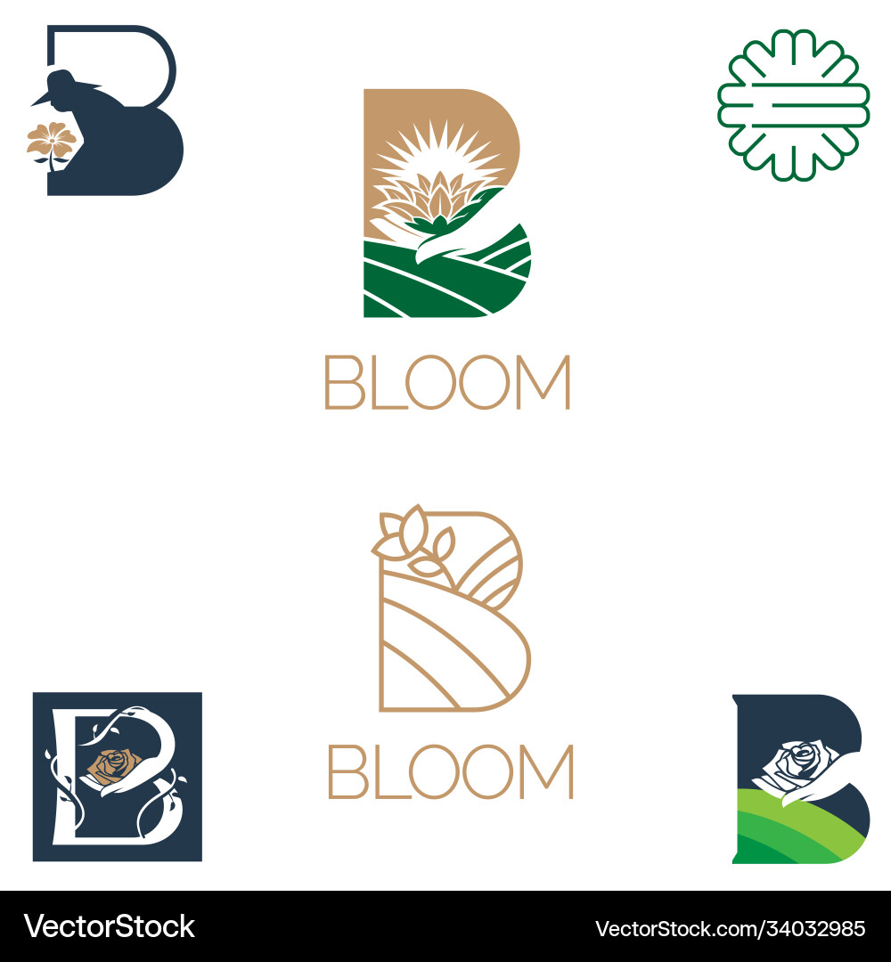 Bloom symbol Royalty Free Vector Image - VectorStock