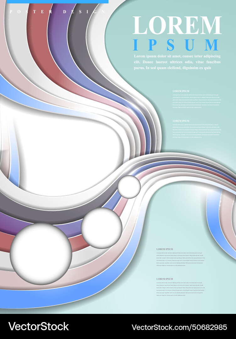 Elegant poster template design Royalty Free Vector Image