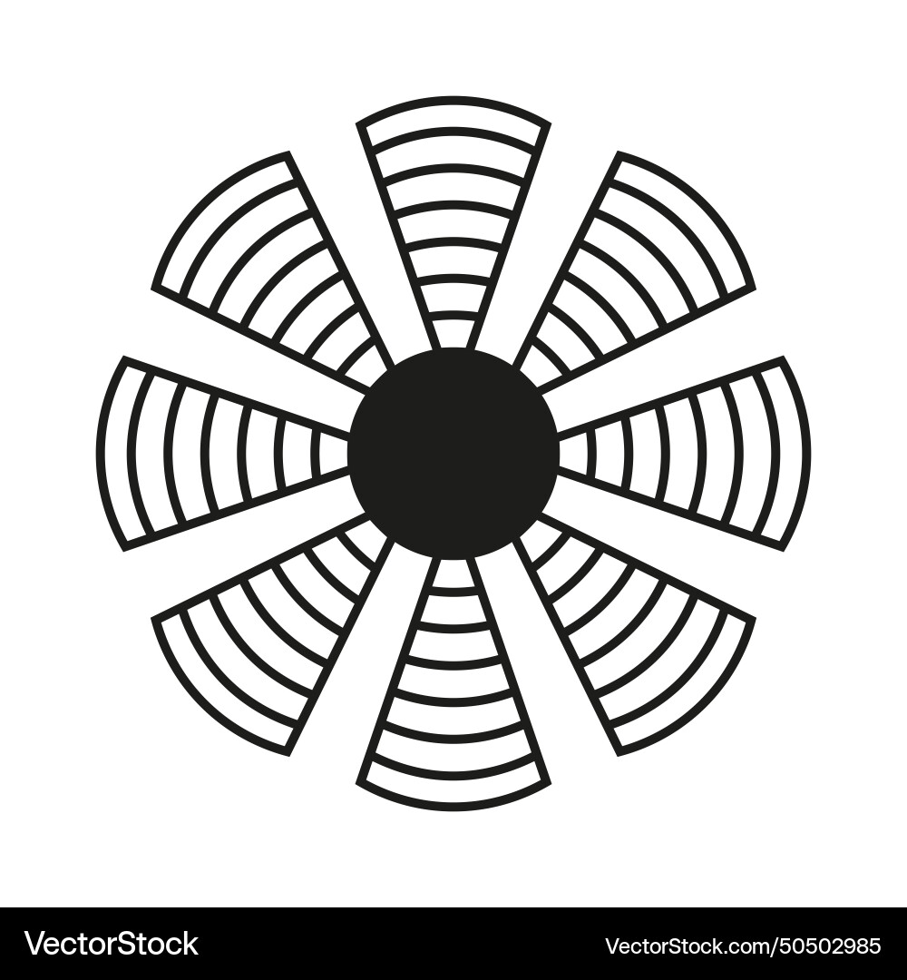 Geometric radial design abstract sunburst Vector Image