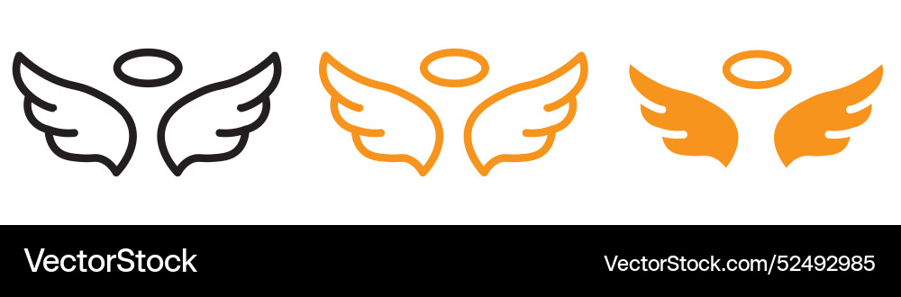 Guardian angel icon for spirituality resources Vector Image