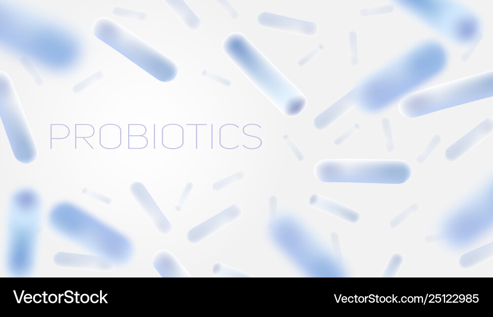 Probiotics live bacteria and microorganisms Vector Image