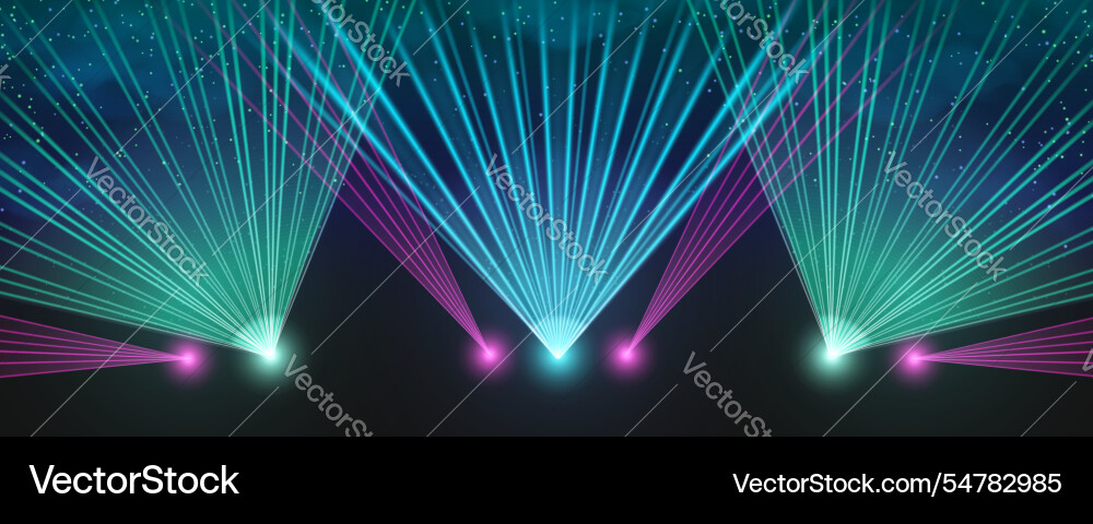 Stage laser show light Royalty Free Vector Image