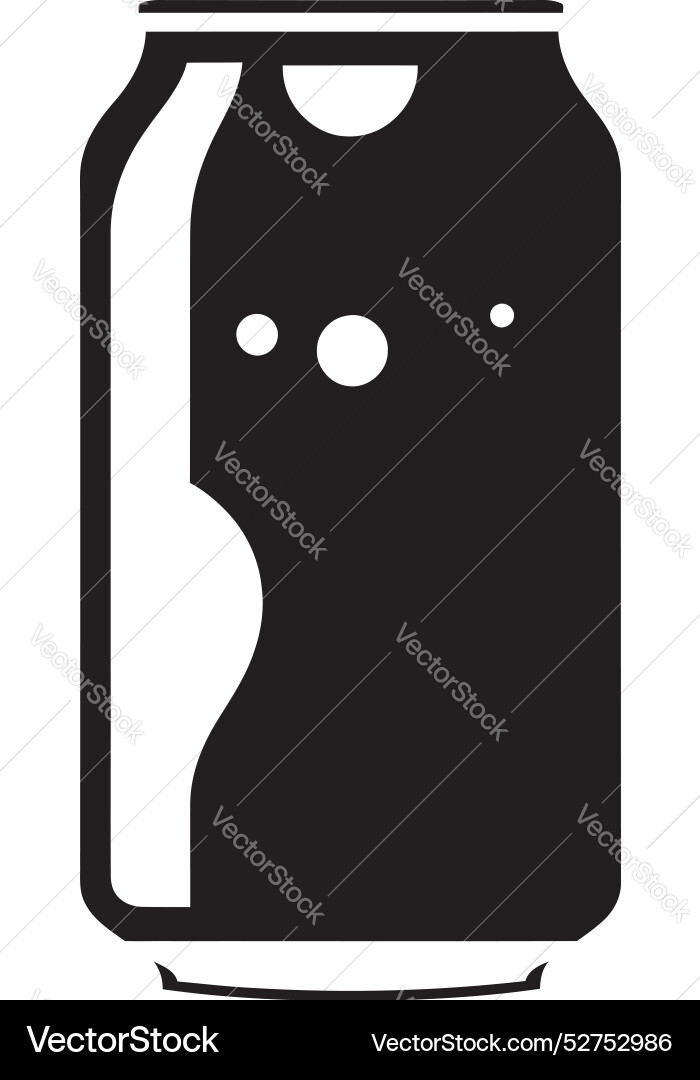 Fizzy fiesta soda can logo symbol stream Vector Image