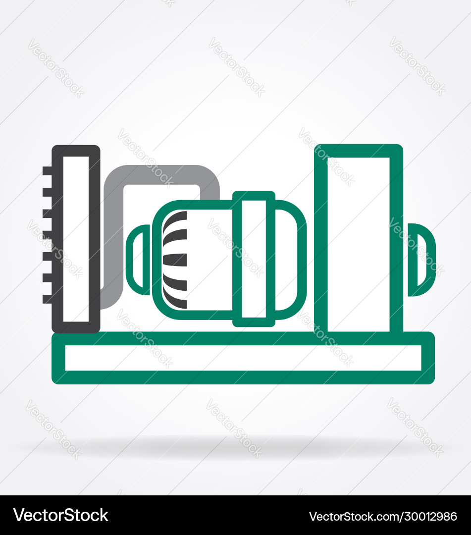 Simple generator icon Royalty Free Vector Image