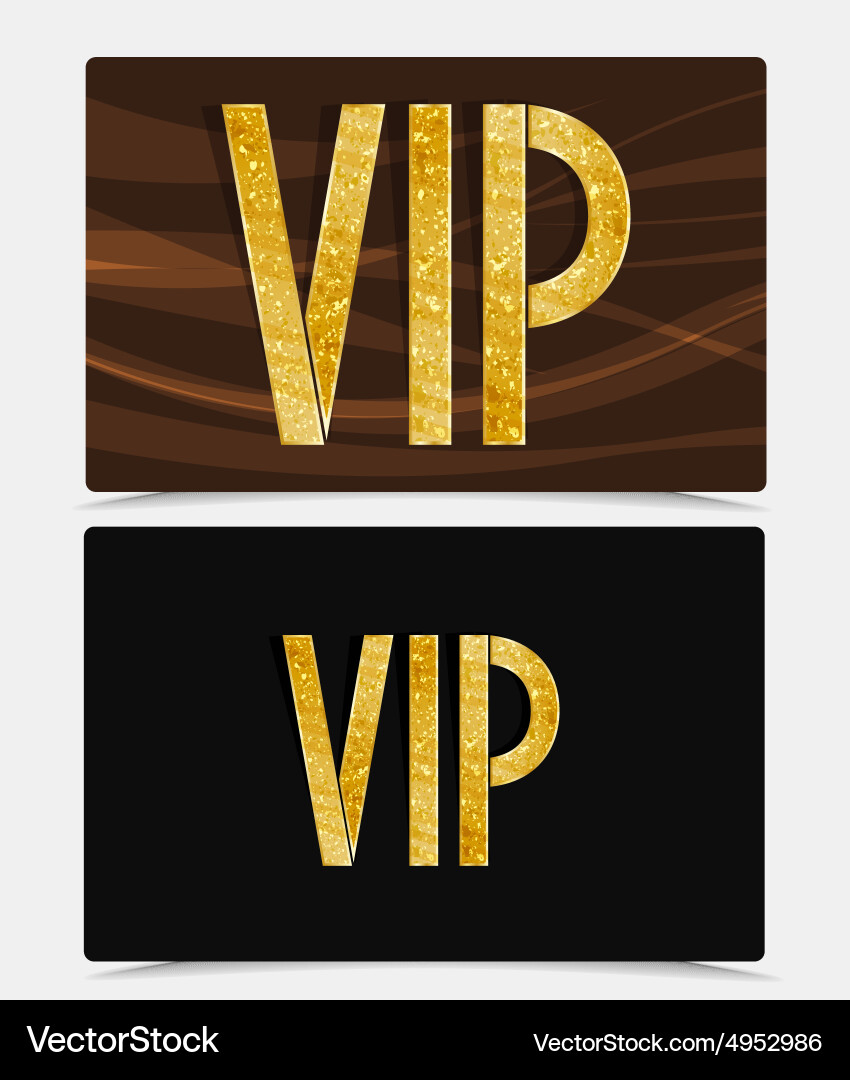 Vip card Royalty Free Vector Image - VectorStock