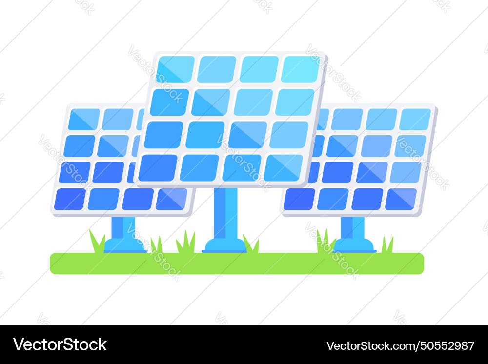 Pv solar battery panel renewable electric Vector Image