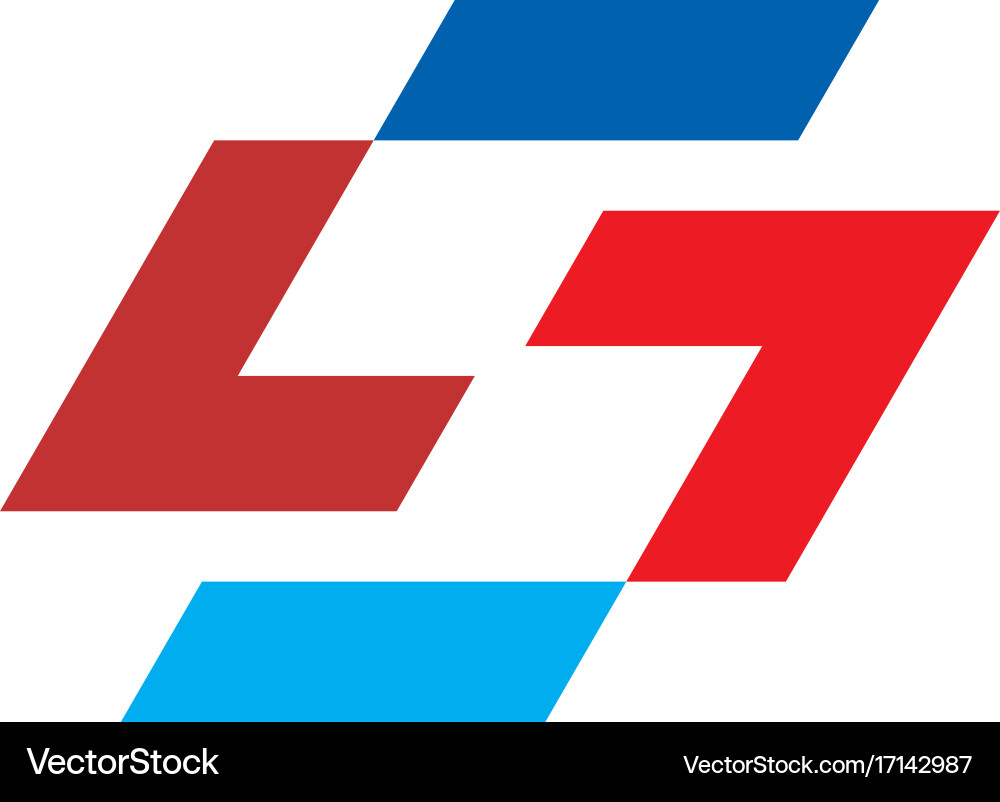 Shape letter s technology logo Royalty Free Vector Image