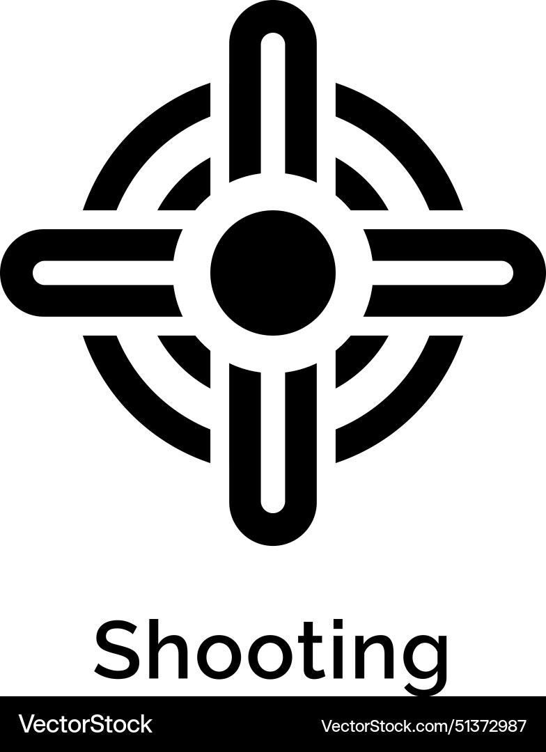 Shooting target icon Royalty Free Vector Image