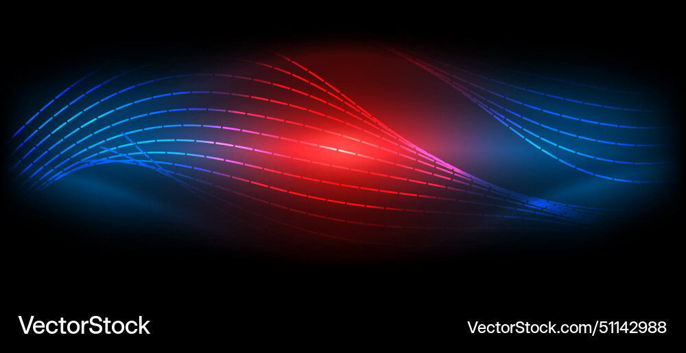Electric blue and violet wave in the sky enhanced Vector Image