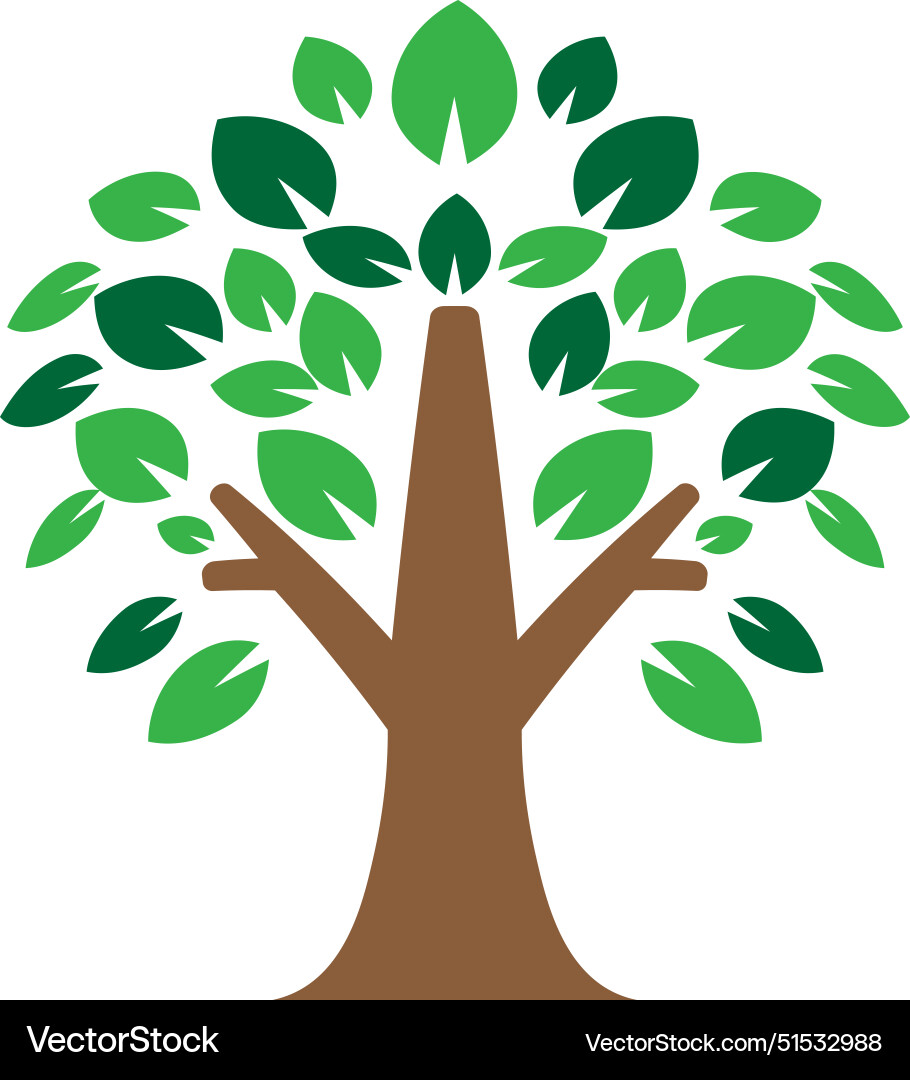 Tree icon design template isolated Royalty Free Vector Image Tree icon design template isolated Royalty Free Vector Image