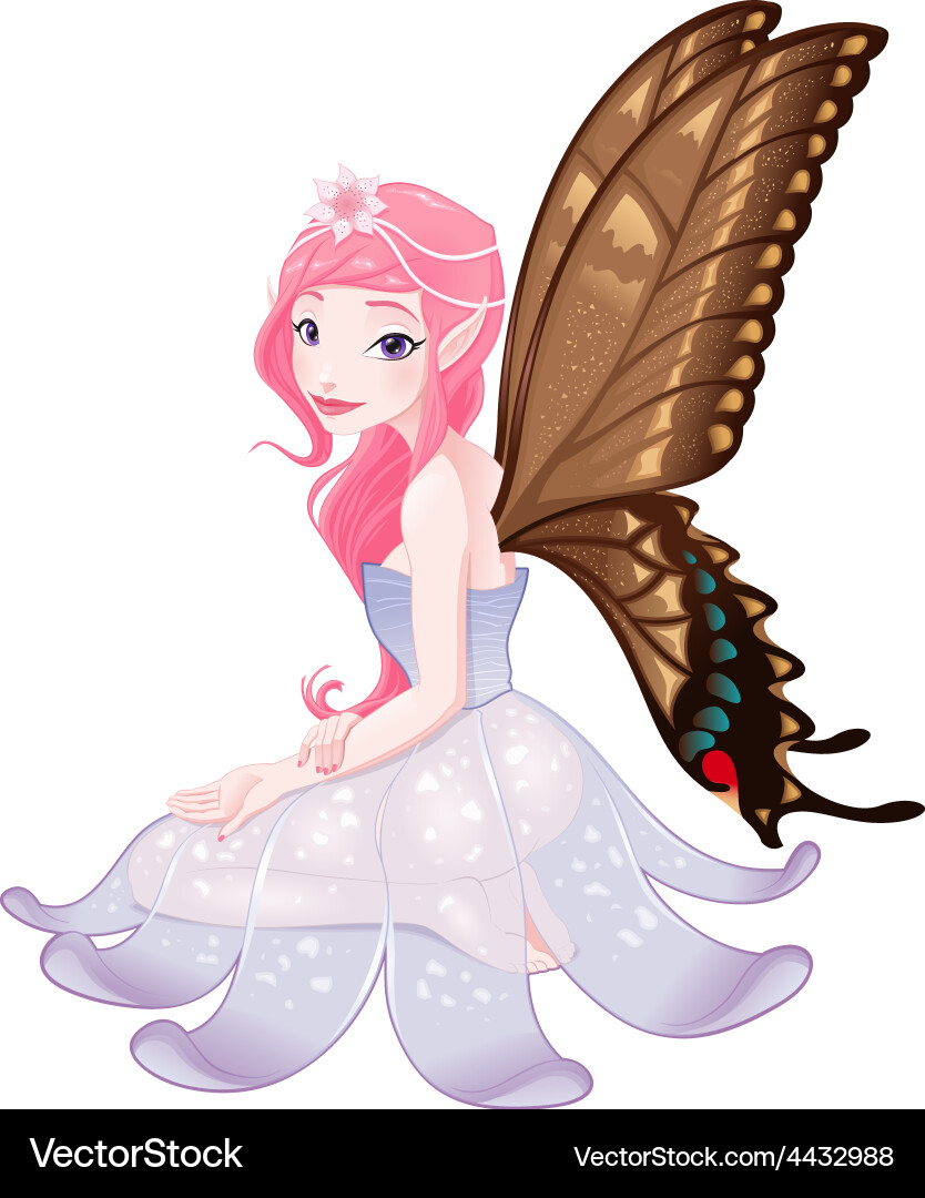 Young fairy Royalty Free Vector Image - VectorStock