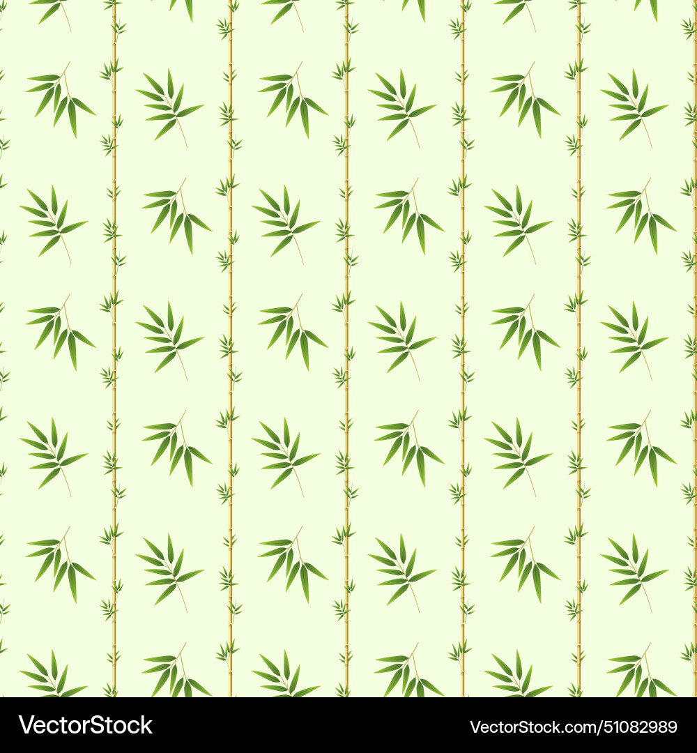 Bamboo thicket seamless pattern design Royalty Free Vector